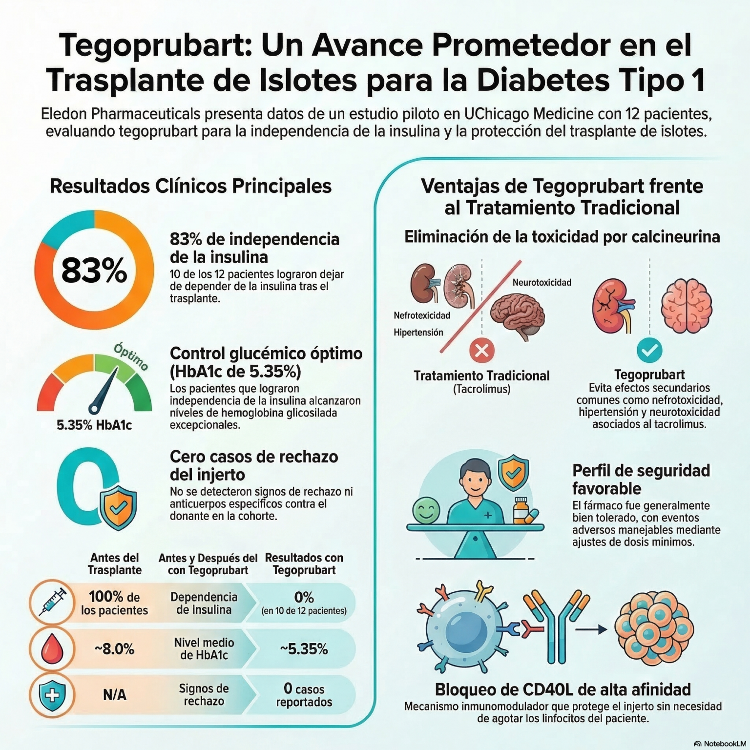 Eledon presenta avances con tegoprubart en diabetes tipo 1 | Eledon ...